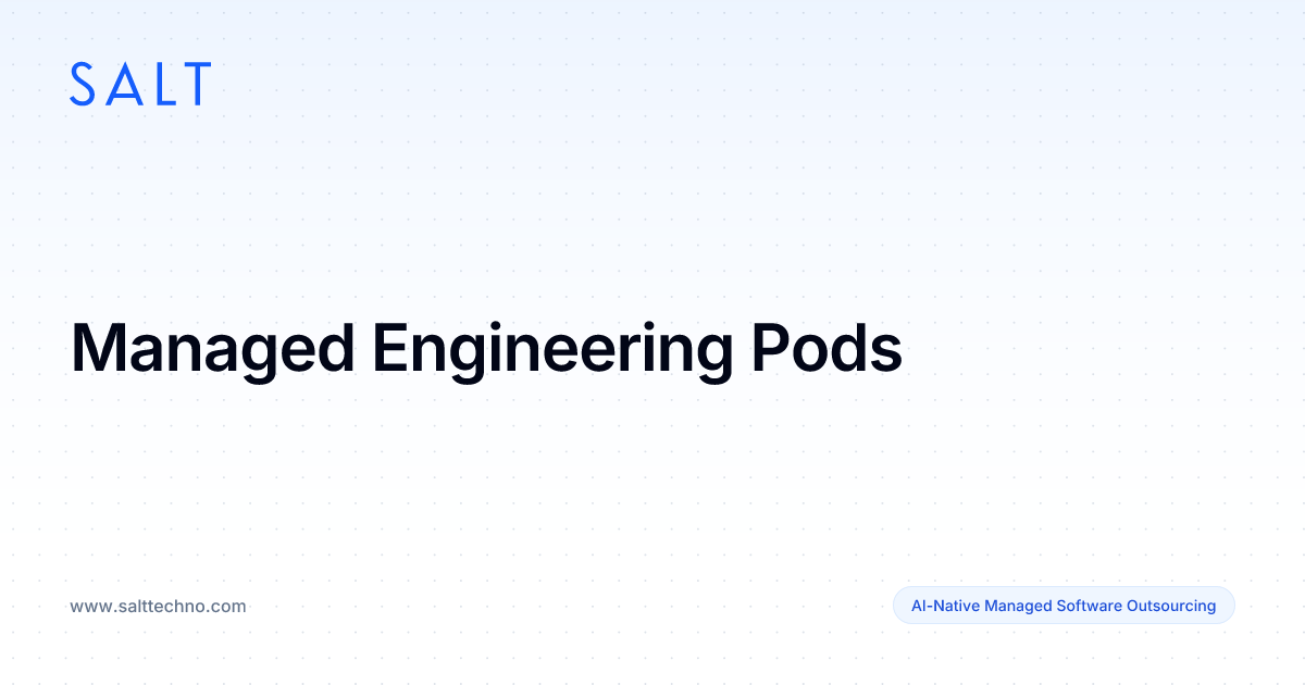 Pod Teams | Cross-Functional Development Teams | Salt Technologies ...