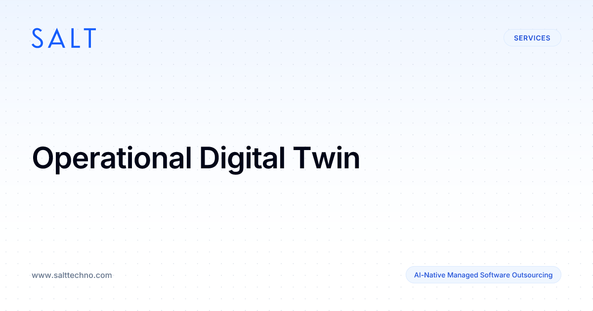 Operational Digital Twin Services | Real-Time Simulation & Optimization ...