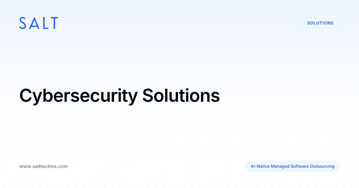 Comprehensive Cybersecurity Services | Security Solutions | Salt ...
